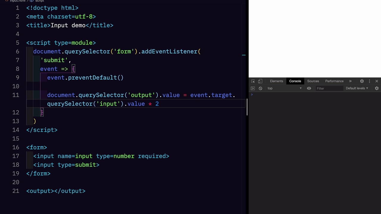 Making An Input Element Interactive With Javascript Youtube