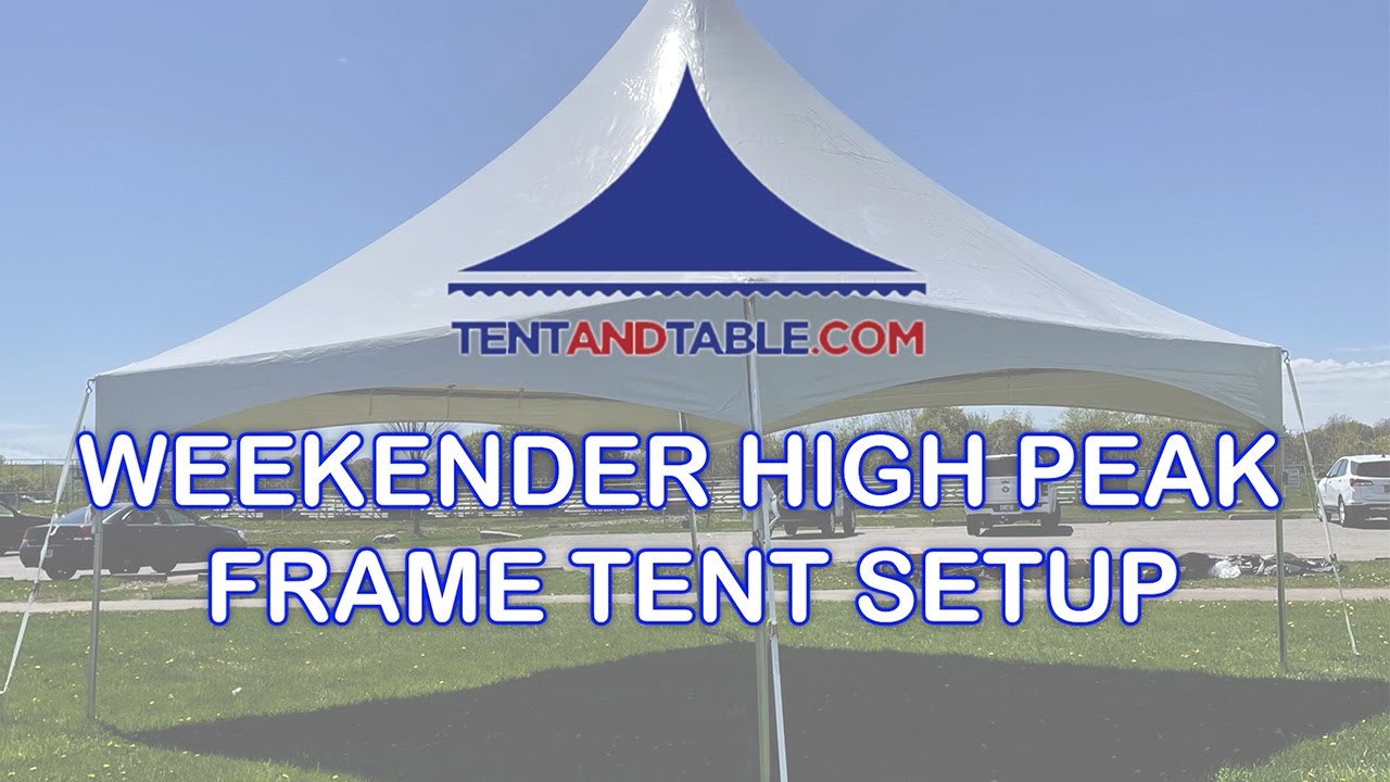 20 X 20 Weekender High Peak Frame Tent Setup Video Youtube