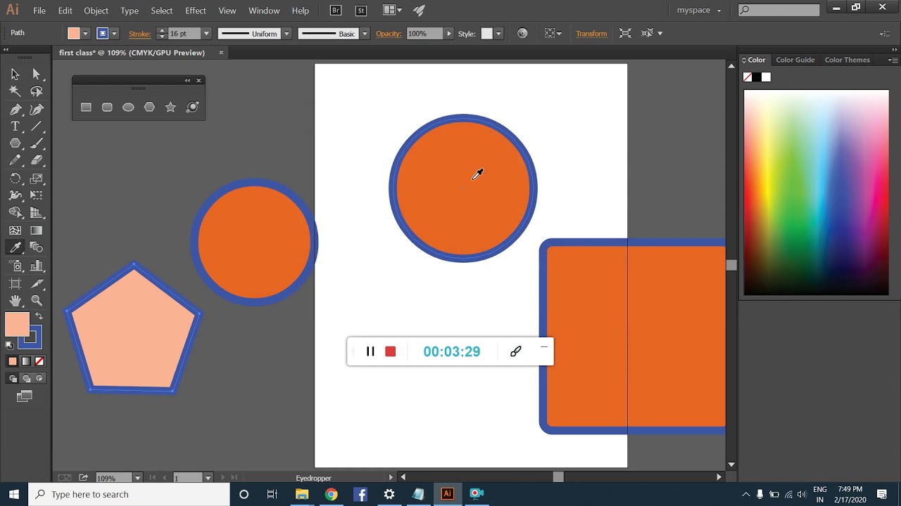 Basic Shapes Illustrator 2 Youtube