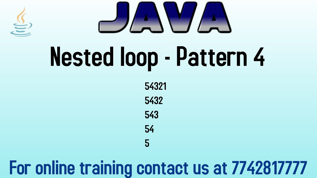 Pattern Program In Java Youtube