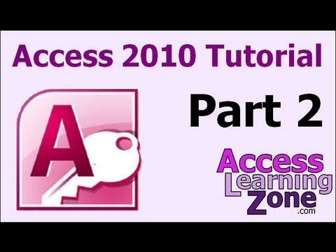 Microsoft Access 2010 Tutorial Part 02 Of 12 Planning Your Database
