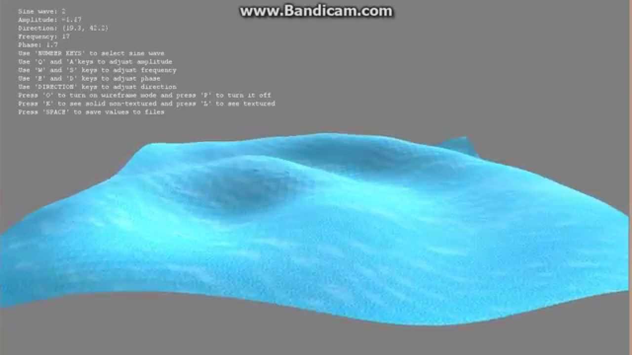 Ocean Waves Simulation Sine Waves Youtube
