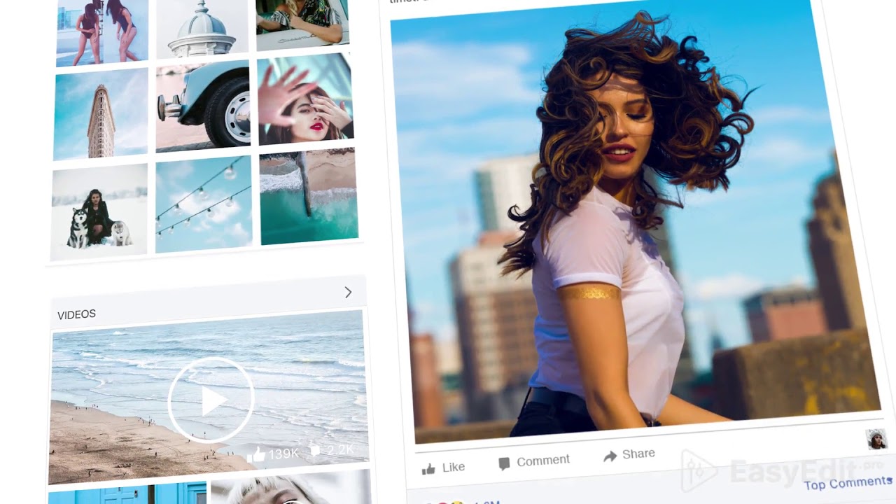 Facebook Profile Promo After Effects Template Youtube