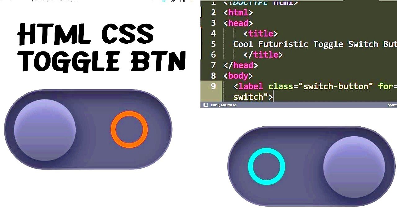 Html Css Toggle Button Youtube
