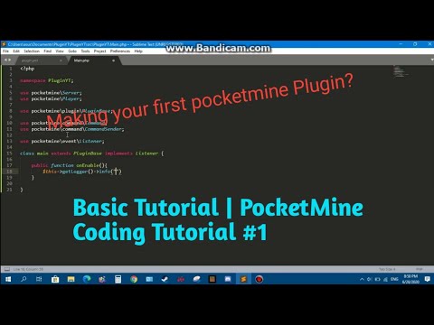 Basic Tutorial Pm3 Pocketmine Coding Tutorial 1 Youtube
