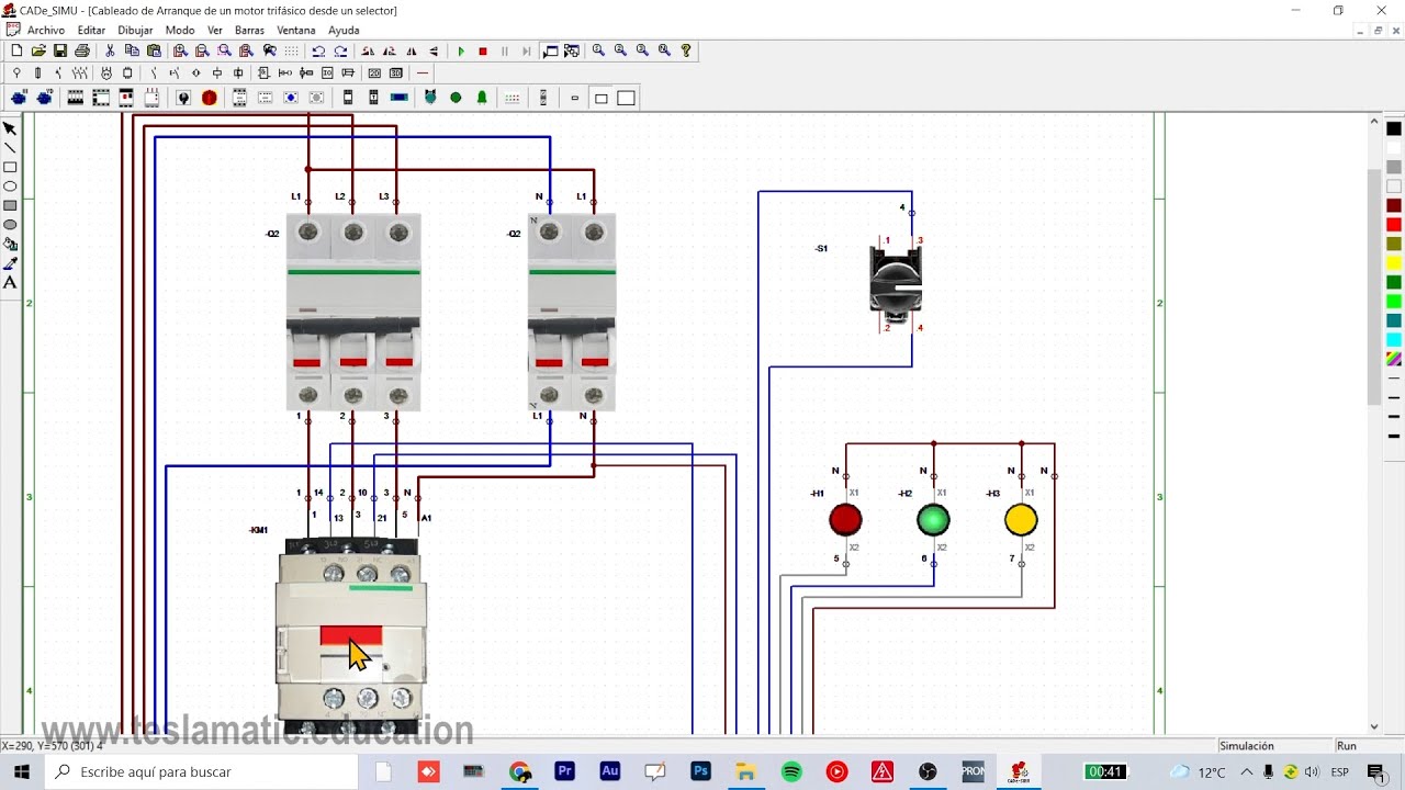 рџ ґ Cableado Del Arranque De Un Motor Trifгўsico Desde Un Selector Youtube