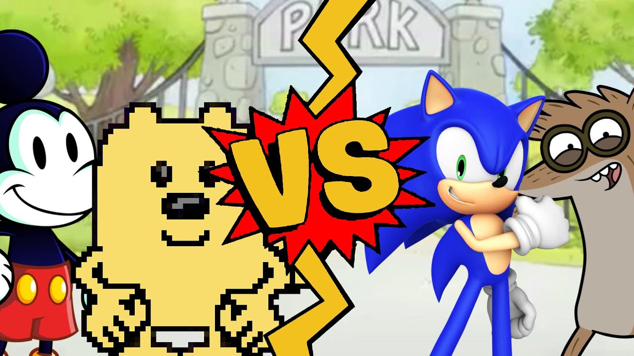 M U G E N Battles Wubbzy Mickey Mouse Vs Sonic Rigby Youtube