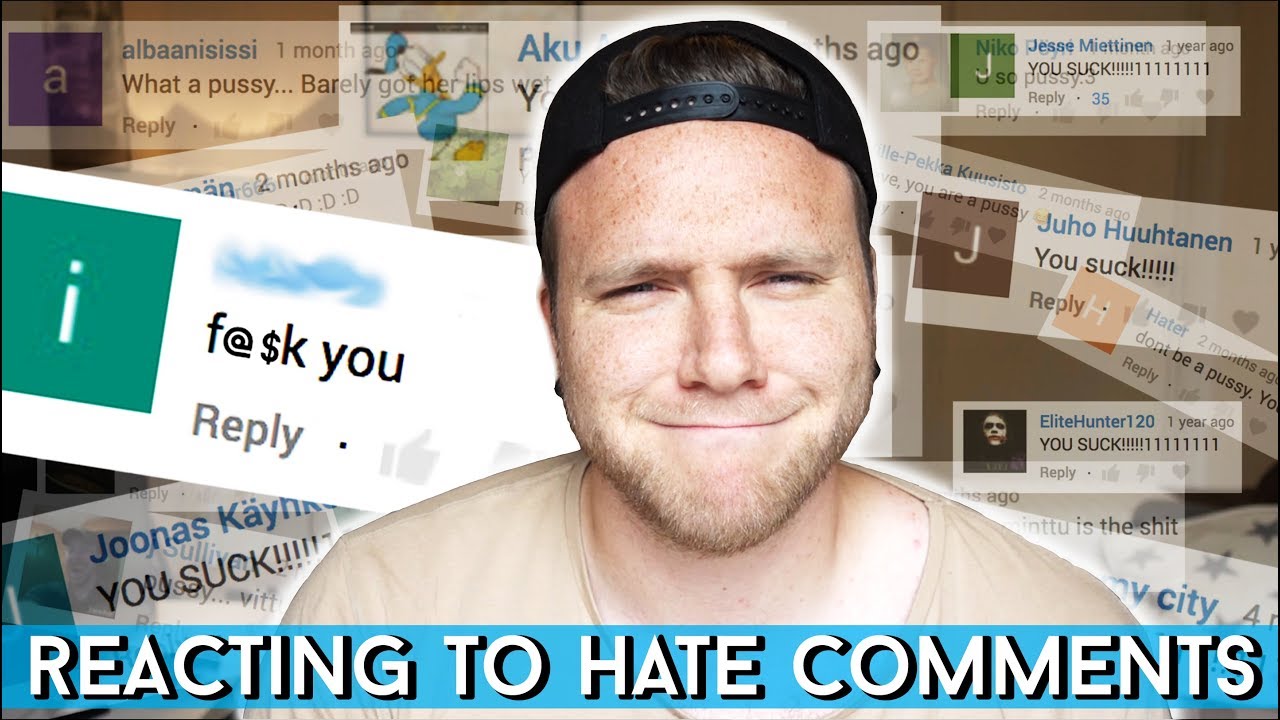 Reacting To Hate Comments Youtube