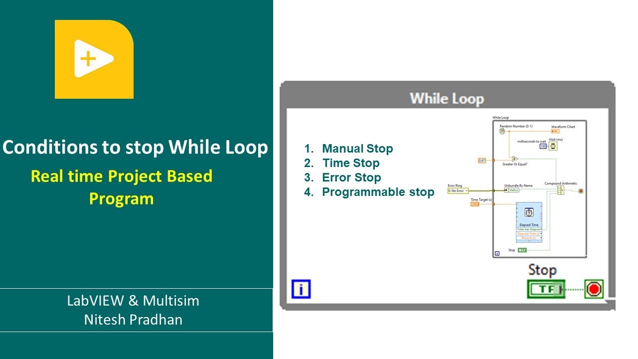 Conditions To Stop While Loop Labview Programming Labview