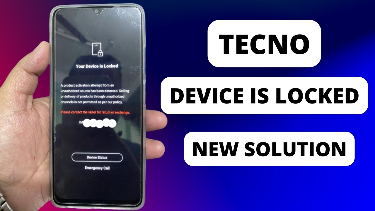 Tecno Spark 10c Mdm Unlock Techo Your Device Is Locked Solution Youtube