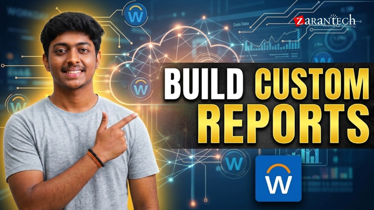 Custom Report In Workday Hcm Zarantech Youtube