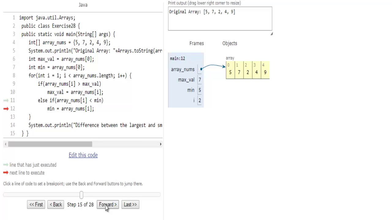 W3resource Java Array Exercise 28 Youtube