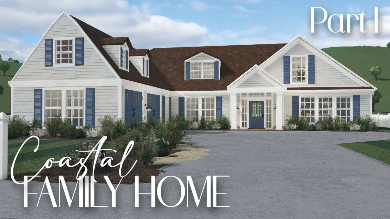 Bloxburg Coastal Family Home Part One Youtube