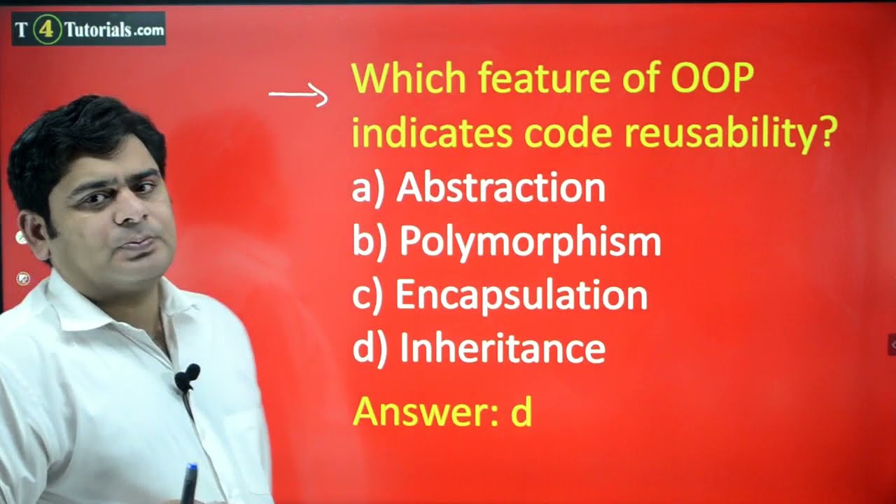 Oop Mcqs Which Feature Of Oop Indicates Code Reusability Youtube