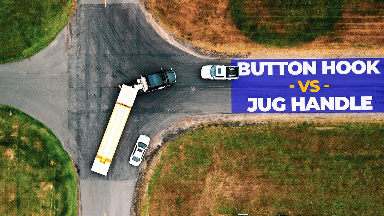 Button Hook Vs Jug Handle Turn Trucking Techniques Youtube