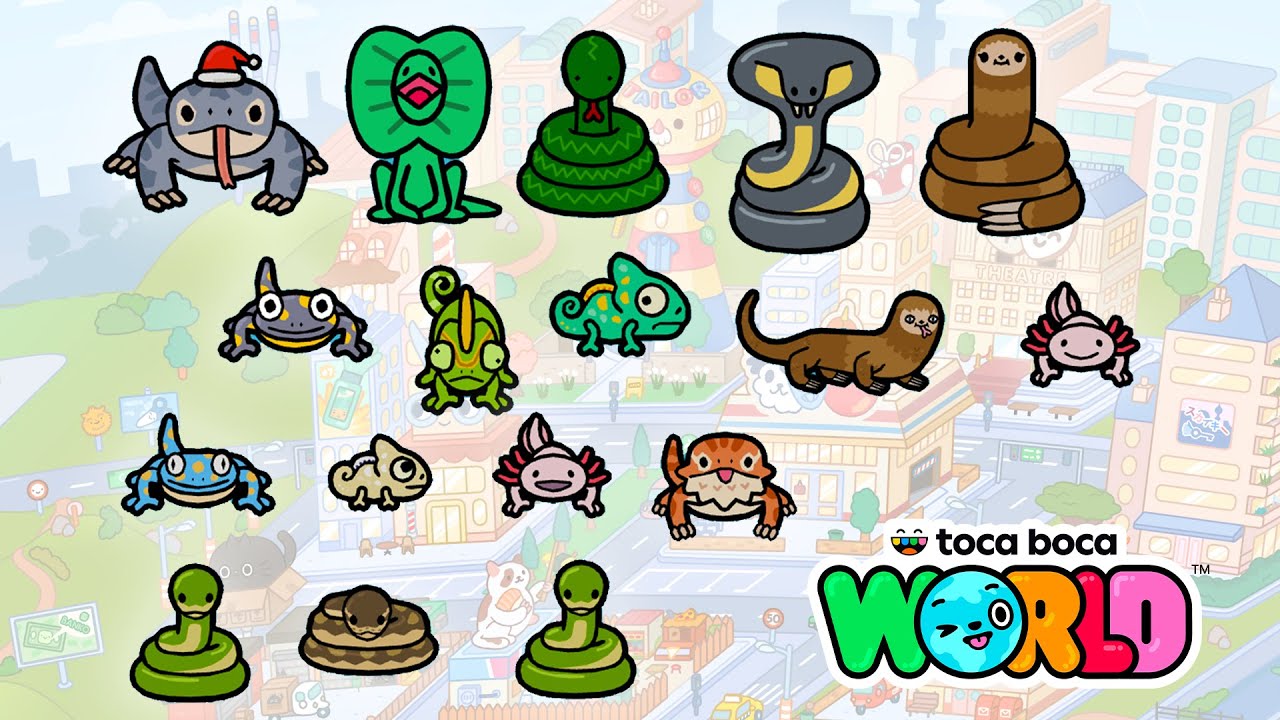 рџђќ All The Snakes And Lizards In Toca Boca World рџ ћ Youtube
