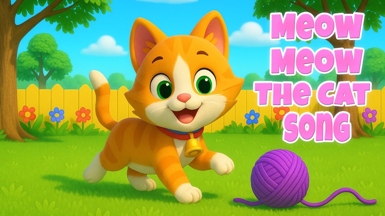 Meow Meow The Cat Song рџђ Fun Animal Song For Toddlers And Kids Youtube
