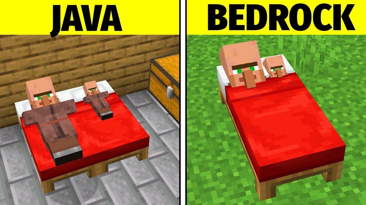 119 Differences Java Vs Bedrock Youtube