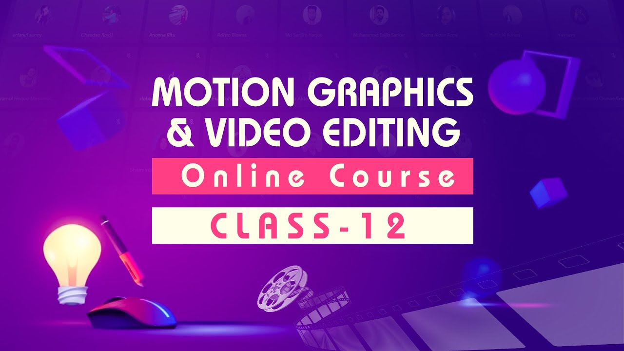 Motion Graphics Video Editing Online Course Class 1 Motion