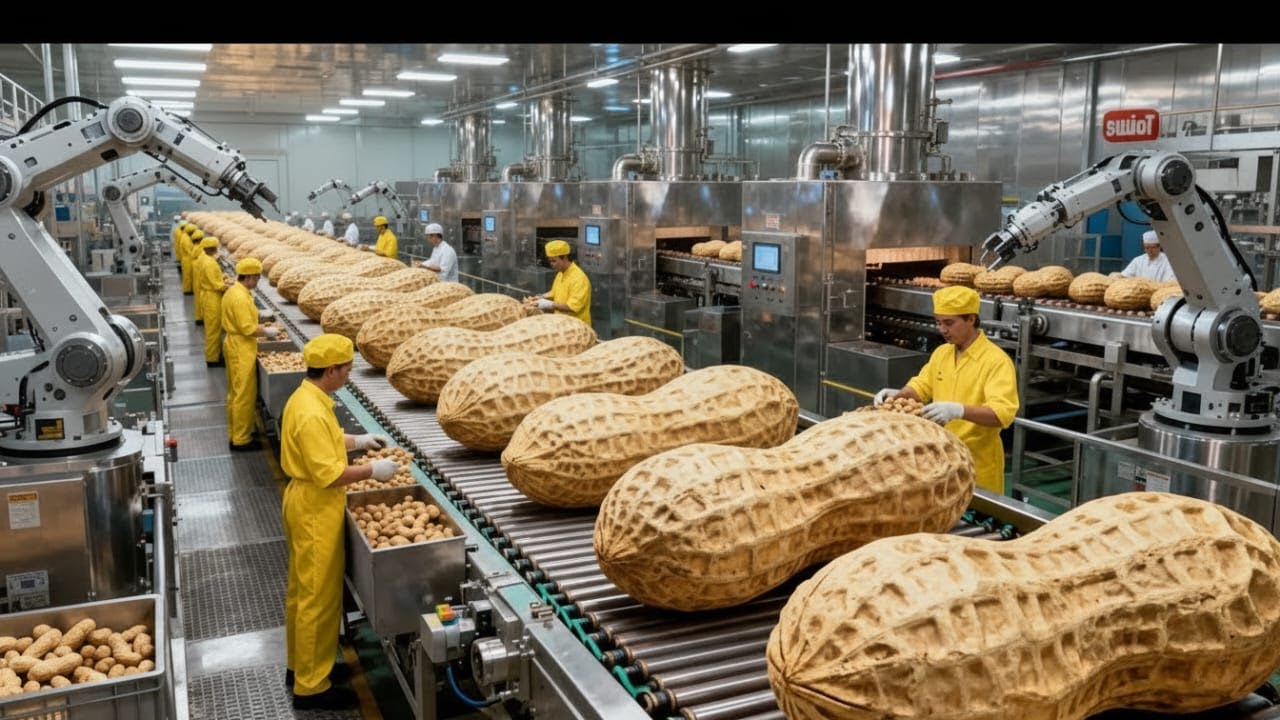 World S Largest Peanut Butter Factory 10 Million Jars Daily Process