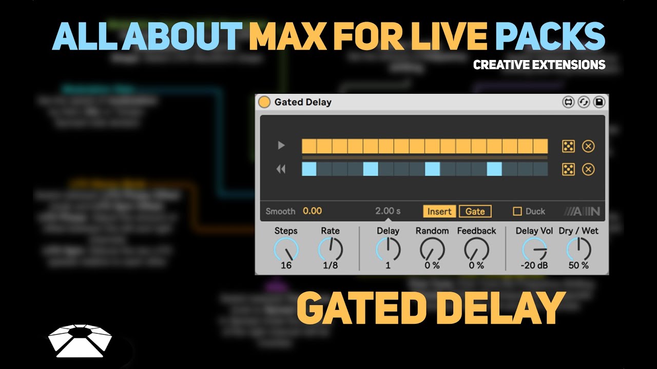All About Max For Live Packs Gated Delay Creative Extensions Youtube