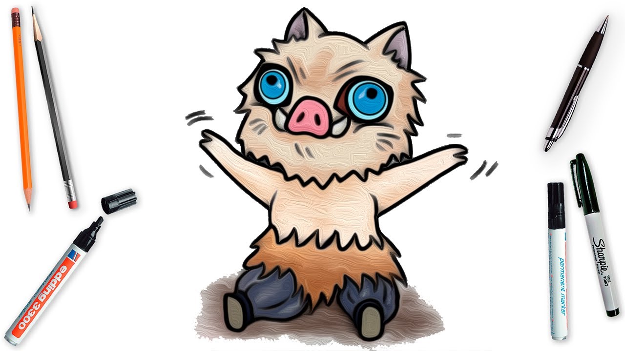 How To Draw Inosuke Easy Step By Step Chibi Demon Slayer Characters