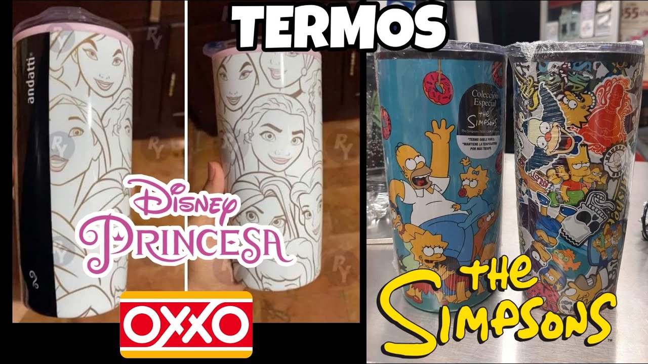 Nuevos Termos Oxxo Andatti Simpsons Y Princesas Disney Youtube
