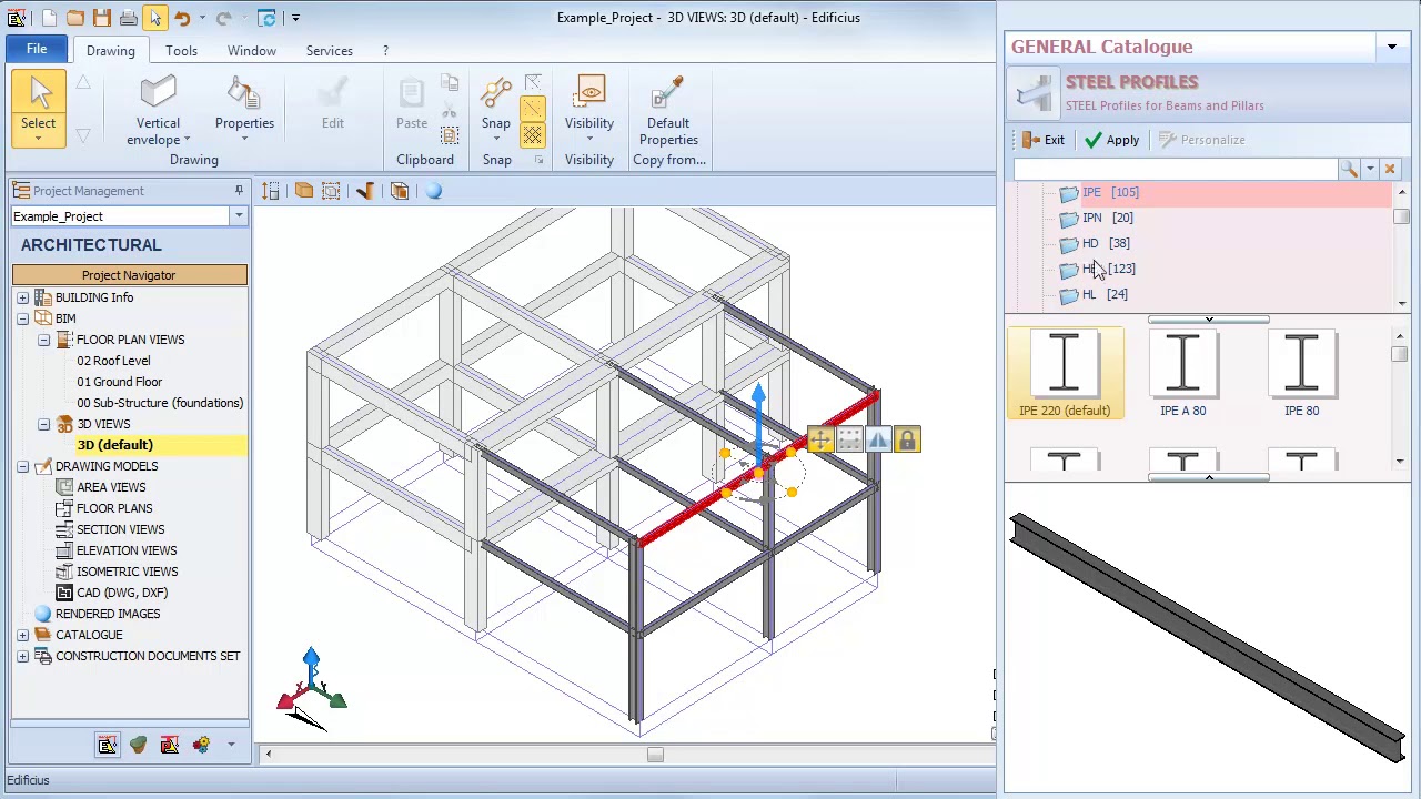 Edificius Tutorial Beam Properties Acca Software Youtube