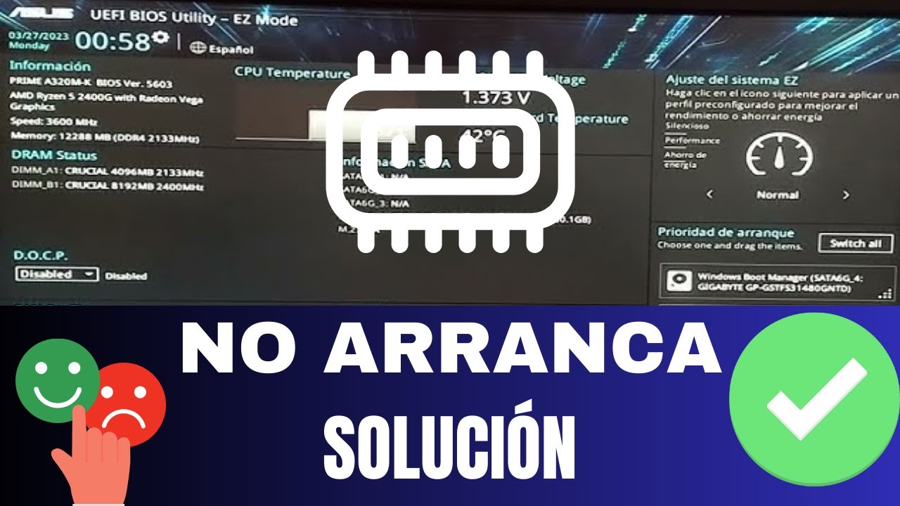 Mi Pc No Arranca Se Queda En La Bios No Entra A Windows Solución