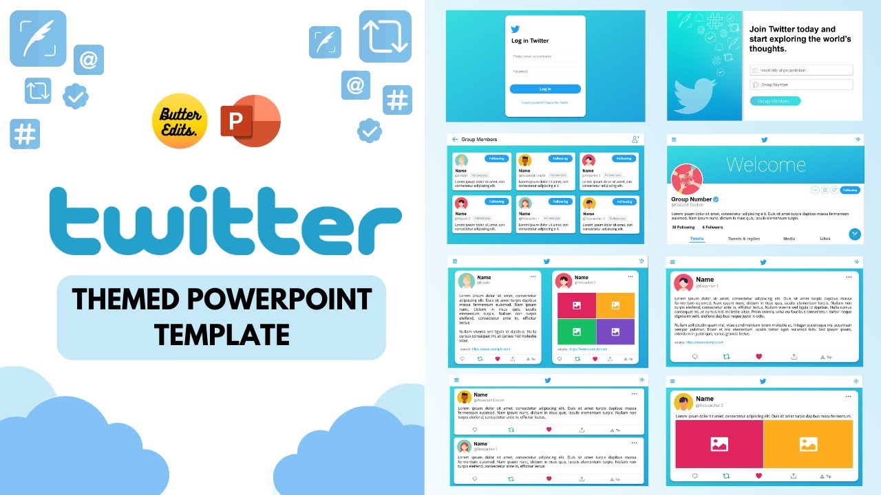 Twitter Powerpoint Template