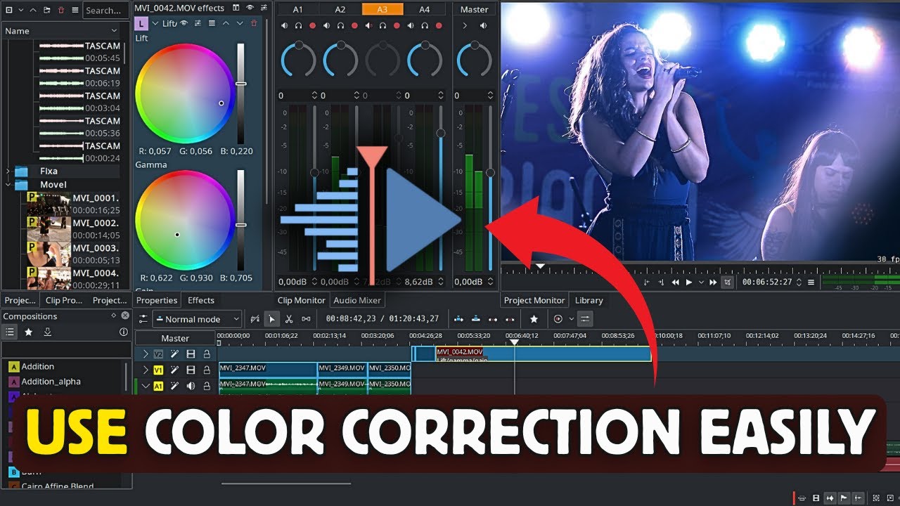 How To Use Color Correction In Kdenlive 2025 Youtube