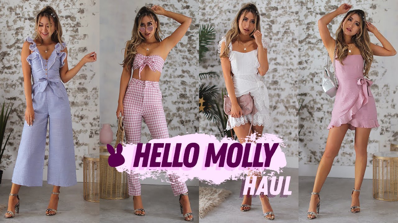 Hello Molly Try On Haul Review Spring Clothing Youtube