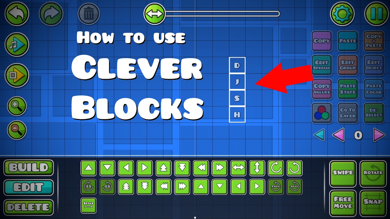Tutorial How To Use Clever Blocks Geometry Dash 2 1 Youtube