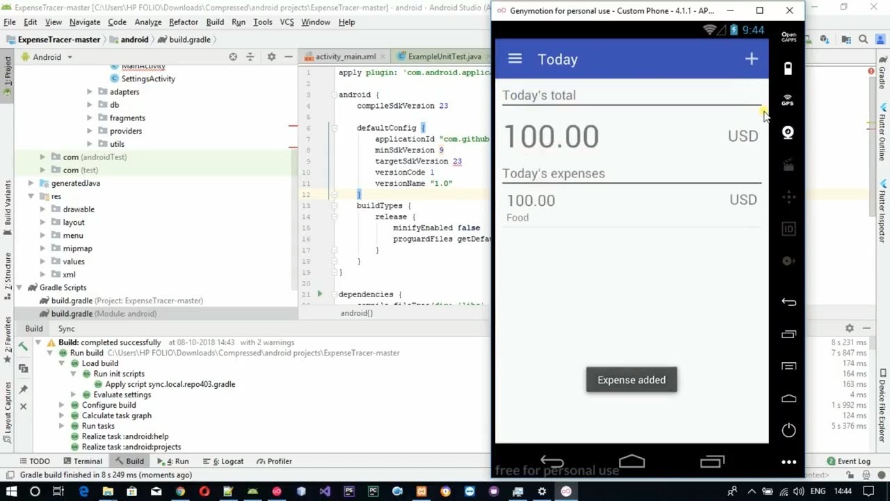 Expense Tracker Android App Source Code Youtube