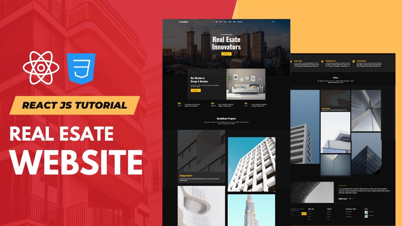 React Js Project Build Responsive Website In React Step By Step
