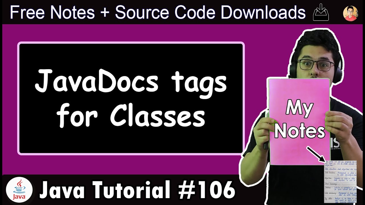 Javadocs Tags For Documenting Classes Youtube