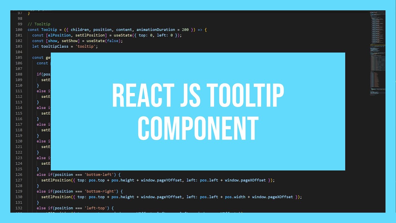 Reactjs Tooltip Component Youtube