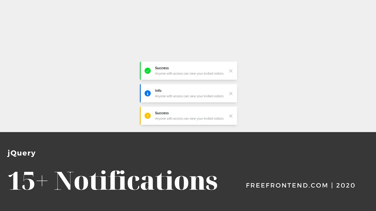 15 Jquery Notifications Youtube