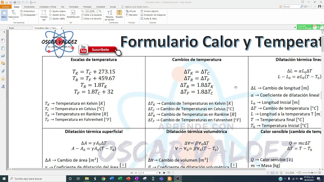 Hoja De Trabajo De Calorimetría Capacidad Calorífica