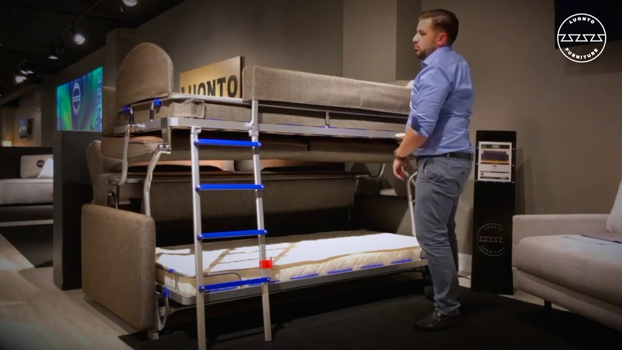Elevate Bunk Bed Sofa Sleeper Quick Ship Usa Youtube