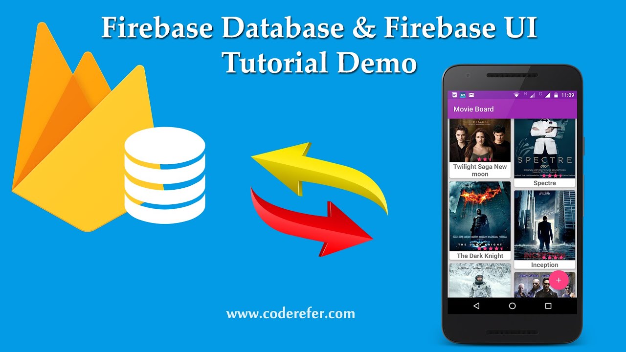 Firebaseui Android Example Using Firebase Database Demo Youtube