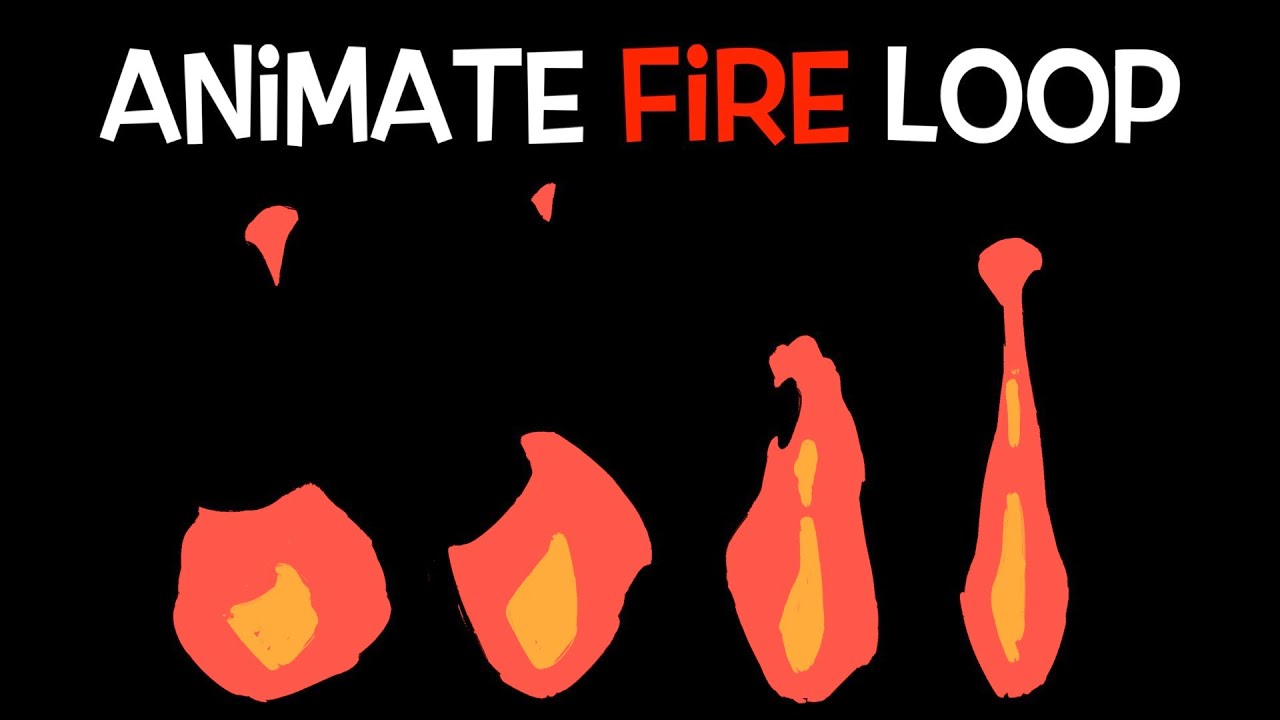 How To Animate Fire Using Only 4 Frames Youtube