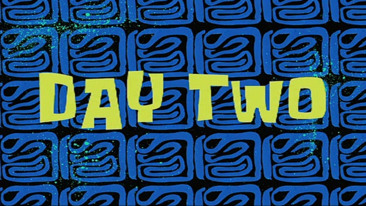 Day Two Spongebob Time Card 5 Youtube