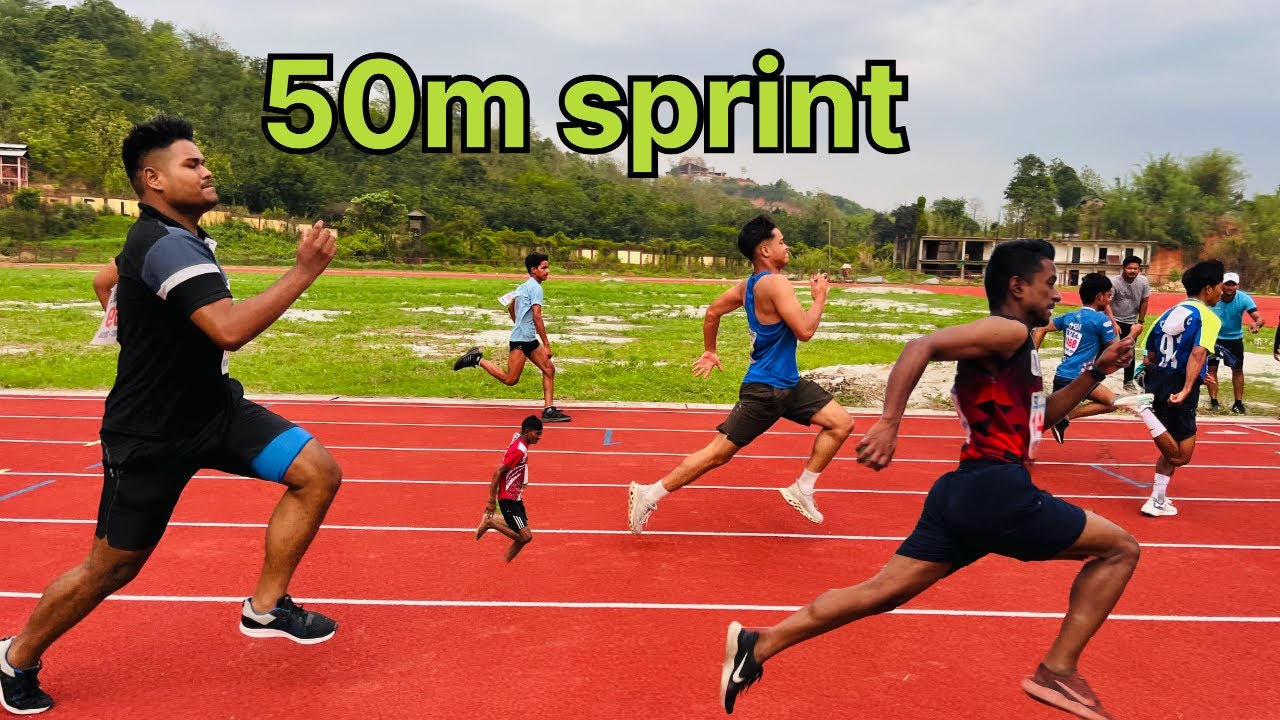 Physical Fitness Test 50m Sprint Youtube