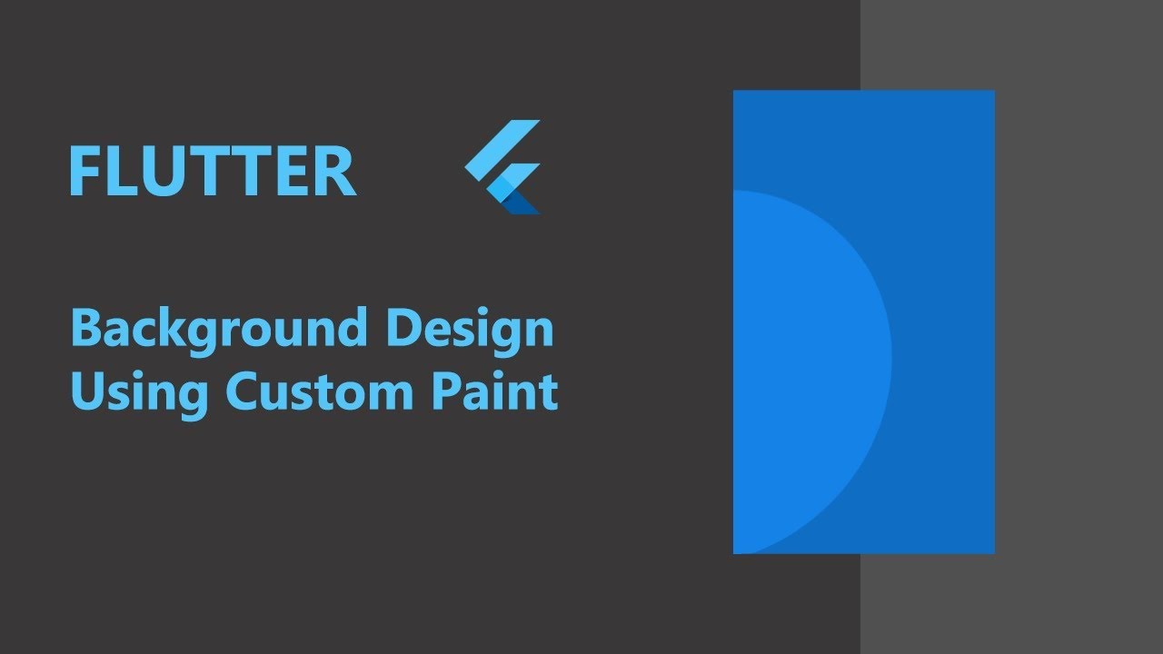 Flutter Background Design Custompaint Youtube