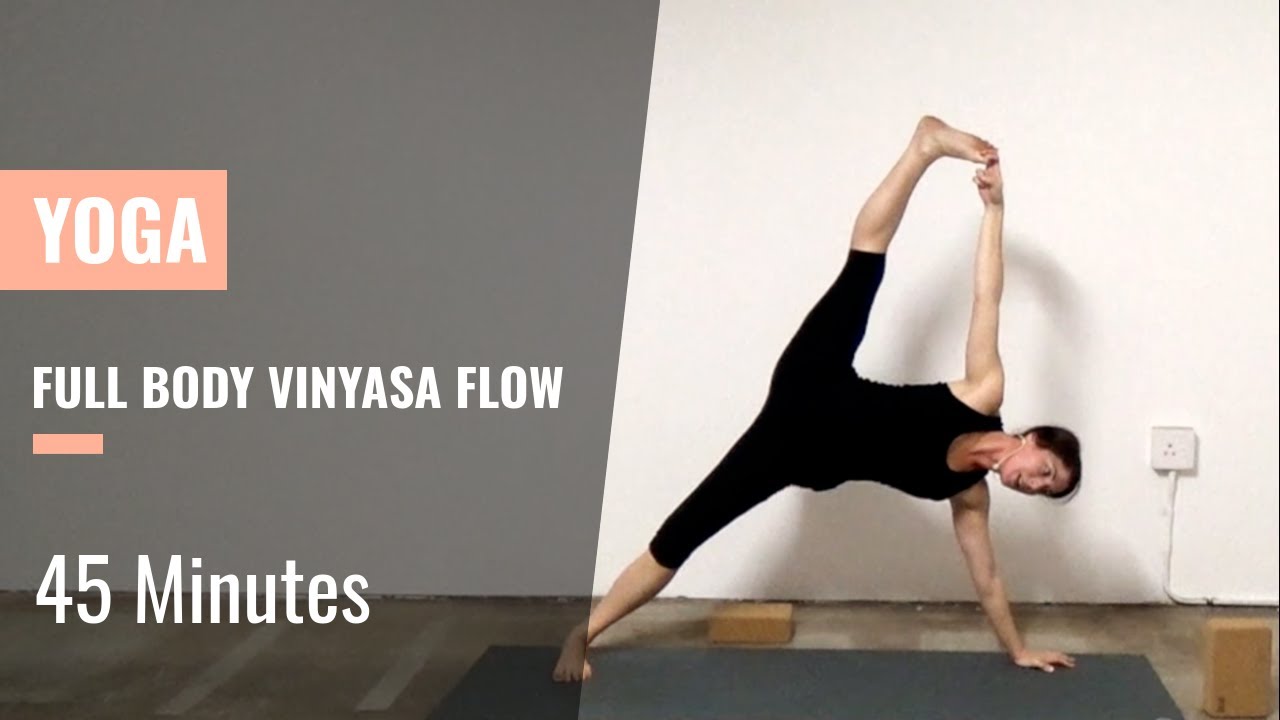 Full Body Vinyasa Flow At Home Yoga 45 Minutes Youtube