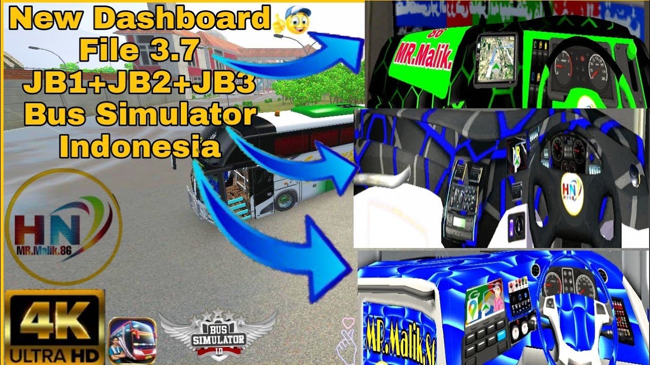 New Dashboard File Bj1 Jb3 Jb5 Bus Simulator Indonesia Mr Malik 86