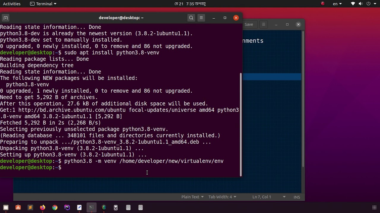 Linux Activate Python Venv Activate Virtual Environment Python Linux