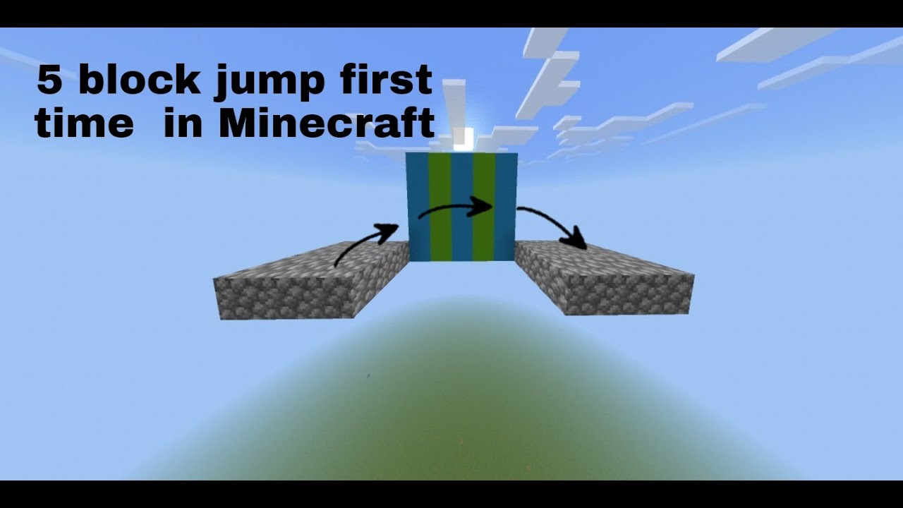 5 Block Jump In Minecraft Linotour Gaming Youtube