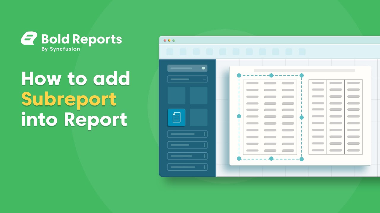 How To Add A Subreport To A Report Youtube
